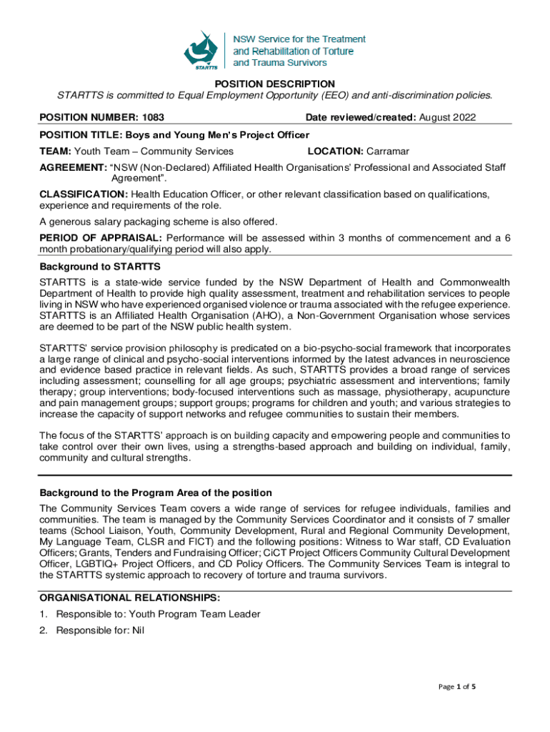 Fillable Online POSITION NUMBER: 1083 Fax Email Print - pdfFiller