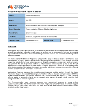 Fillable Online Accommodation Team Leader Fax Email Print - pdfFiller