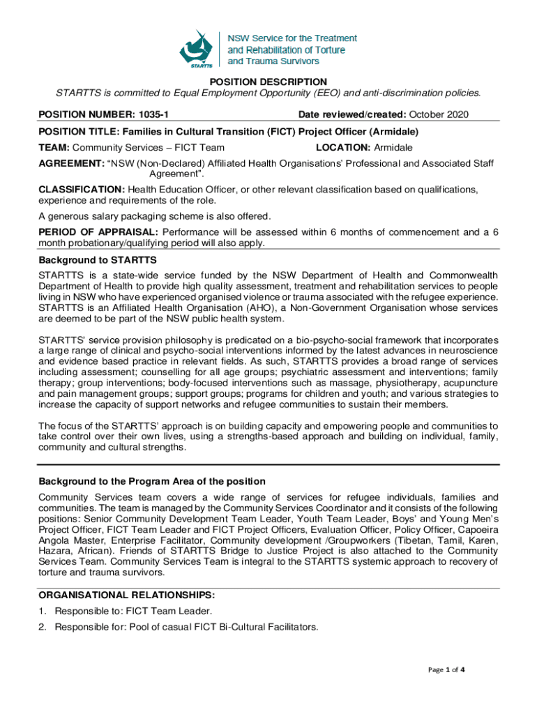 Fillable Online POSITION NUMBER: 1035-1 Fax Email Print - pdfFiller