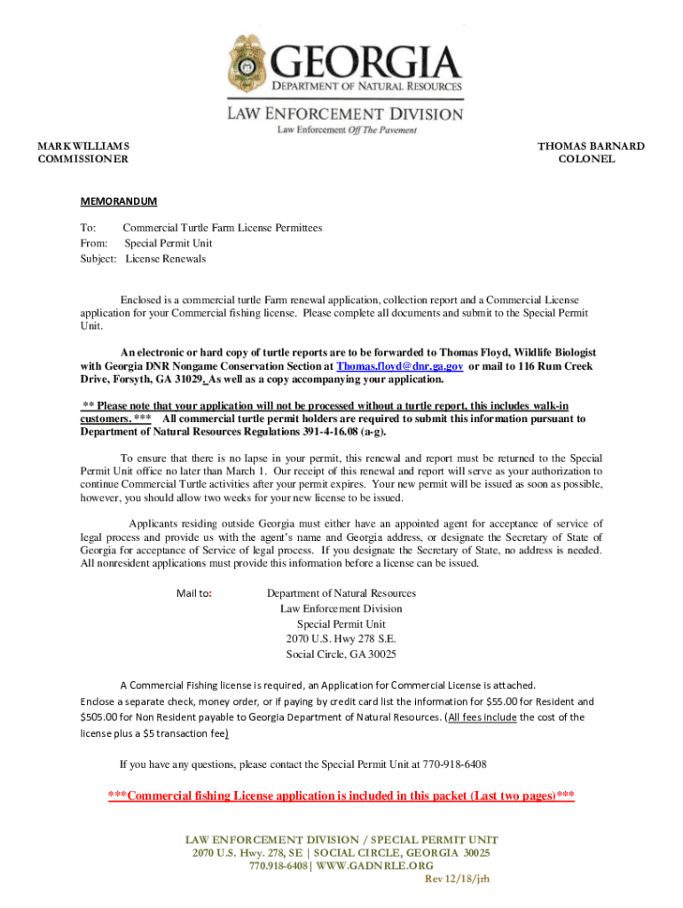 Fillable Online ***Commercial fishing License application is included ...