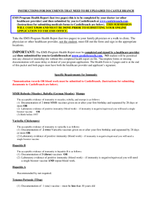 Fillable Online 11-EMT-CastleBranch-Instructions-Health-Forms- ... Fax ...