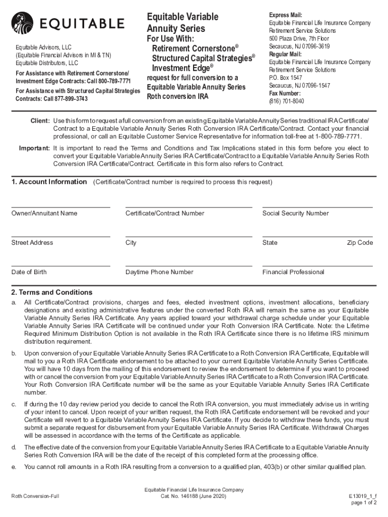Fillable Online Equitable Enhances Market Leading Buffered Annuity ...
