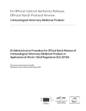 Fillable Online OFFICIAL COMPETENT AUTHORITY BATCH RELEASE/OFFICIAL ...