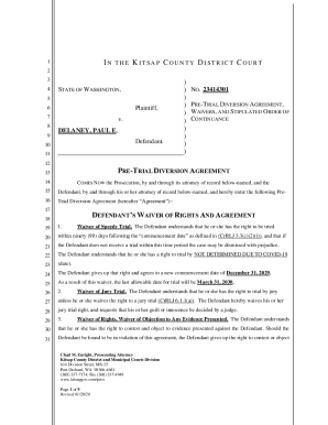 Fillable Online With Pretrial Diversion Agreement, DOJ's Antitrust ...