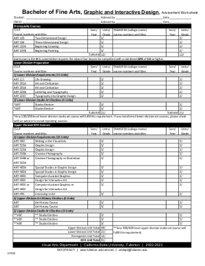 Fillable Online Graduate Study Plan Worksheets Fax Email Print - pdfFiller