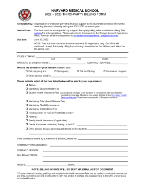 Fillable Online sfs harvard harvard medical school - 20222023 third ...