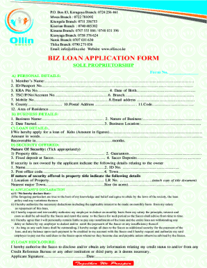 Fillable Online biz loan application form Fax Email Print - pdfFiller