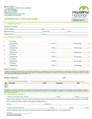 Fillable Online fosa overdraft application form Fax Email Print - pdfFiller