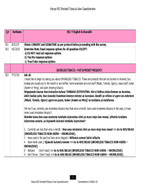 Fillable Online GATS (Global Adult Tobacco Survey) Fact Sheet, Kenya ...