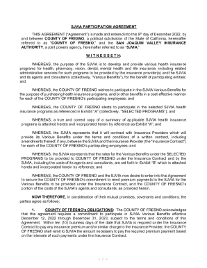 Fillable Online www2 co fresno ca Settlement Agreement and General ...