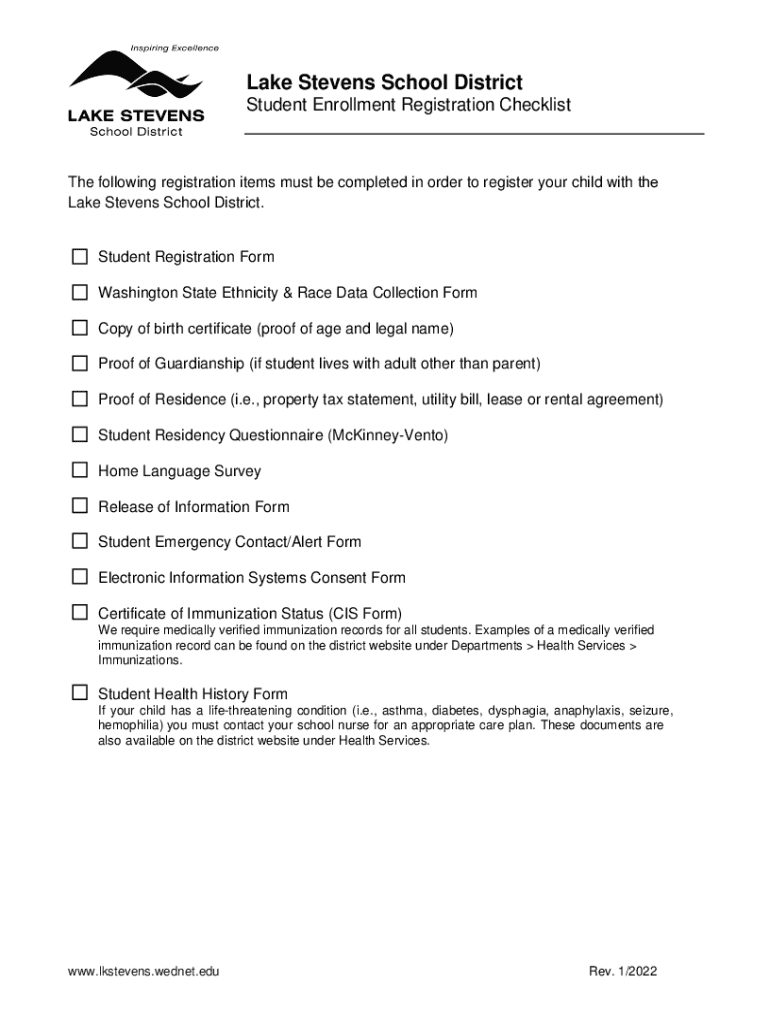 Fillable Online Fillable Online lkstevens wednet Lake Stevens School District Fax Email Print ...