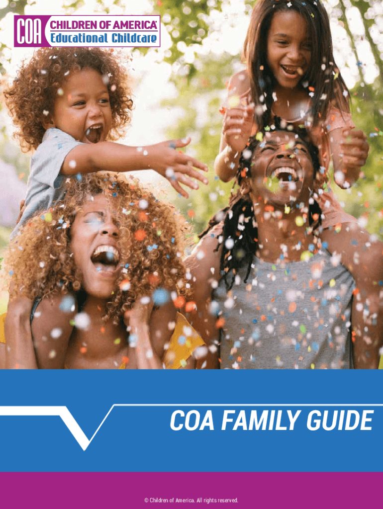 Fillable Online COA FAMILY GUIDE Fax Email Print - pdfFiller
