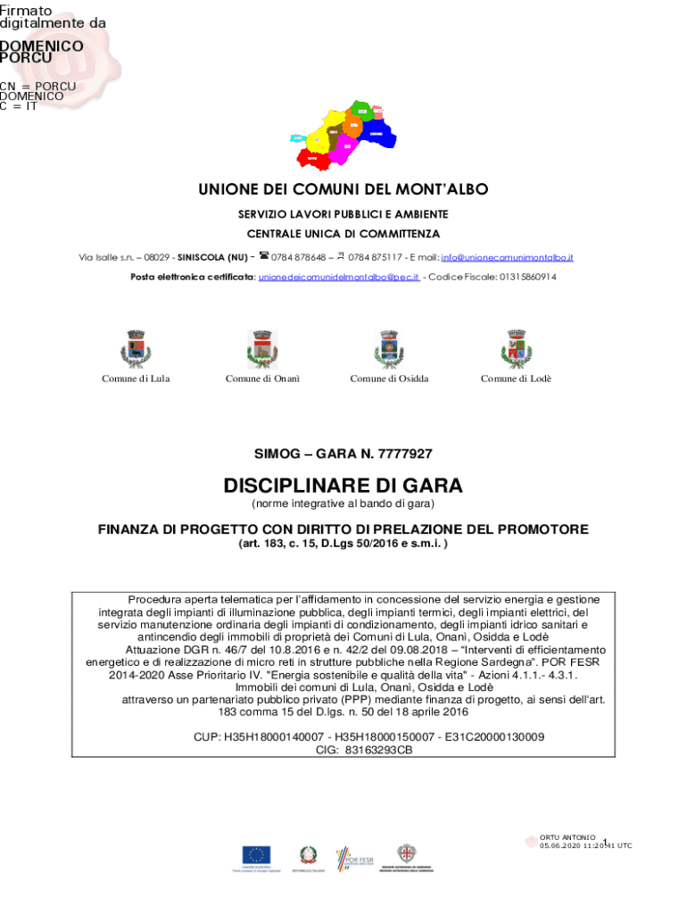 Compilabile Online UNIONE DEI COMUNI DEL MONTALBO Fax Email Stampa ...