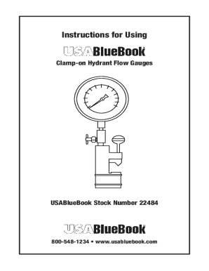 Fillable Online Conducting and reporting hydrant flow tests by Dr. Tom ...