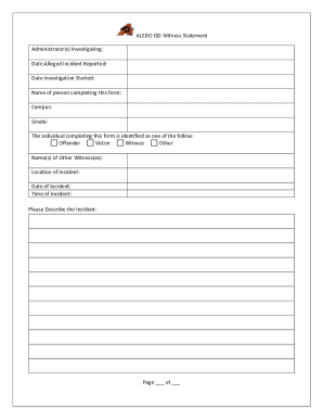 Fillable Online Witness Statement- Handwritten.pdf Fax Email Print - pdfFiller