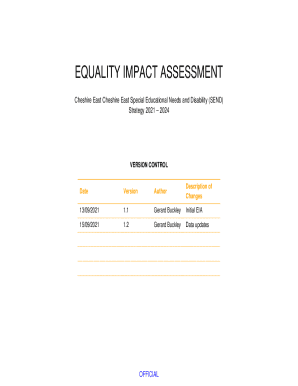 Fillable Online Equality Impact Assessment (EIA) Form Fax Email Print ...
