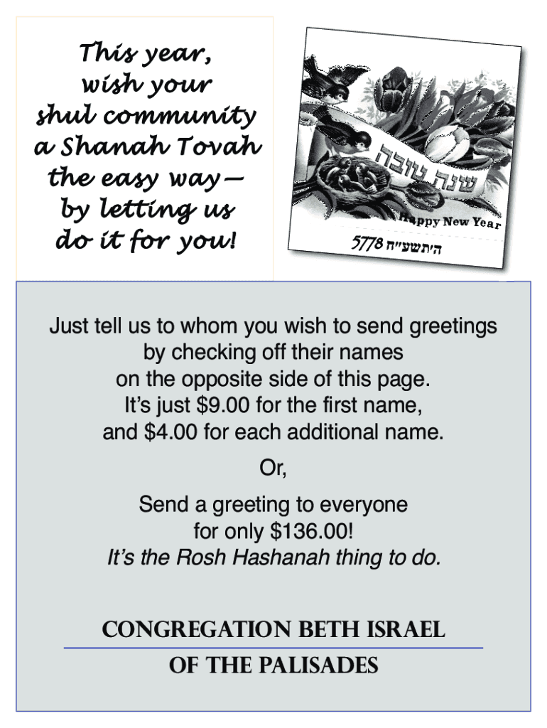 Fillable Online How To Use Jewish Greetings: An Easy Cheat Sheet Fax ...