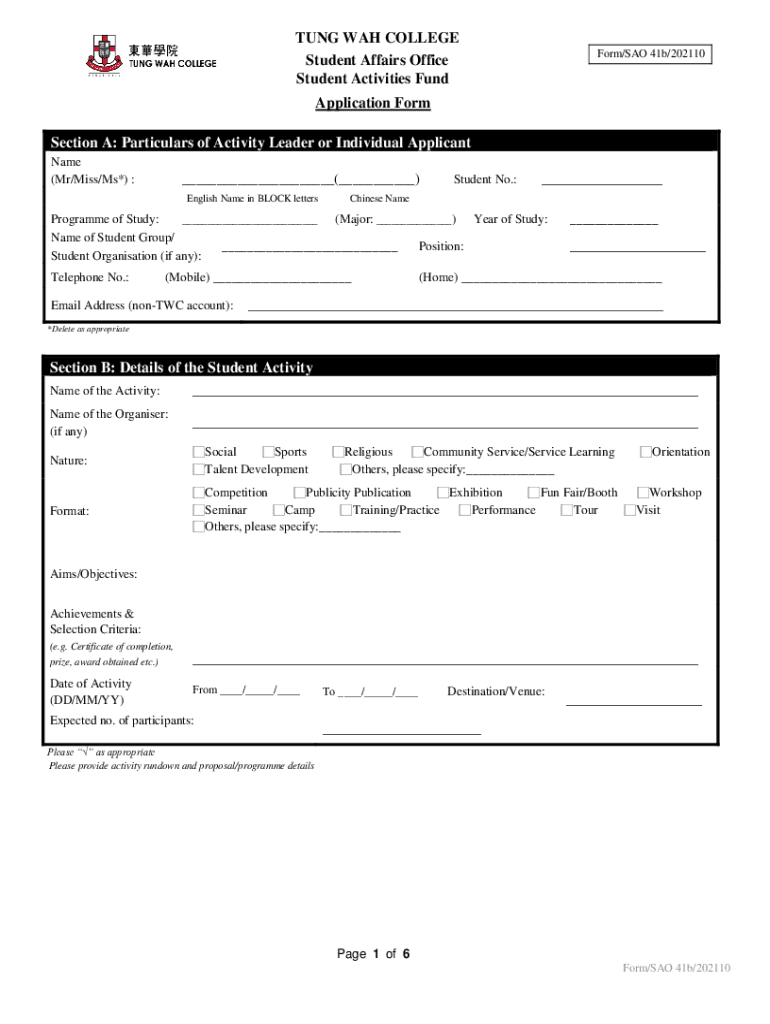 Fillable Online Application Guideline Fax Email Print - pdfFiller