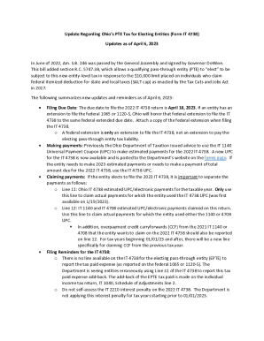 Fillable Online tax ohio Ohio's PTE SALT Cap Form IT 4738 on-demand ...