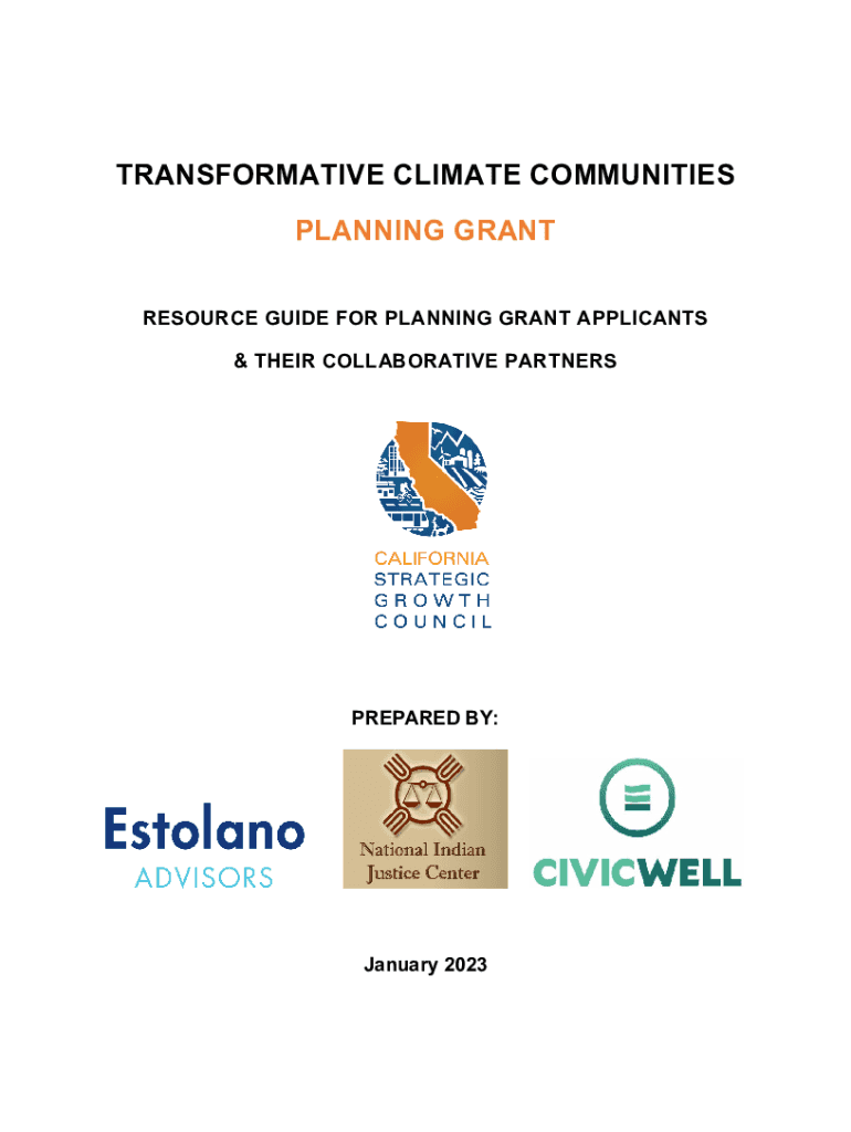 Fillable Online sgc ca TCC Planning Grant Resource Guide - Strategic ...