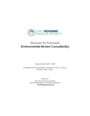 Fillable Online Request for Proposals Environmental Review Consultant(s ...