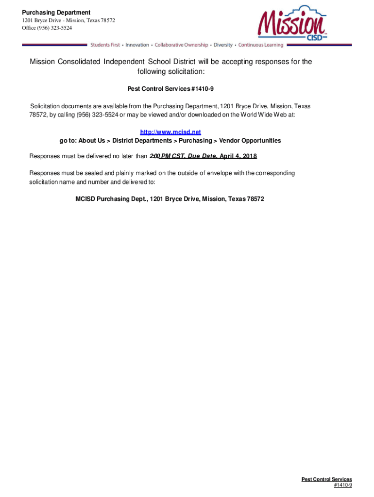 Fillable Online Solicitation Handling Form Pest Control Svcs Fax Email ...