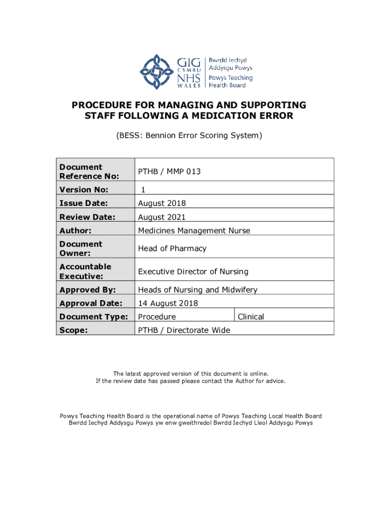 Fillable Online PROCEDURE FOR MANAGING AND SUPPORTING STAFF ... Fax Email Print - pdfFiller
