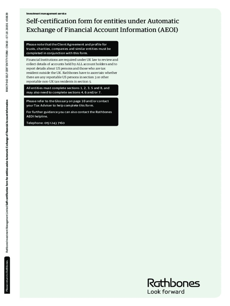 Fillable Online Entity Tax Residency Self certification Form Fax Email fillable-online-entity-tax-residency-self-certification-form-fax-email