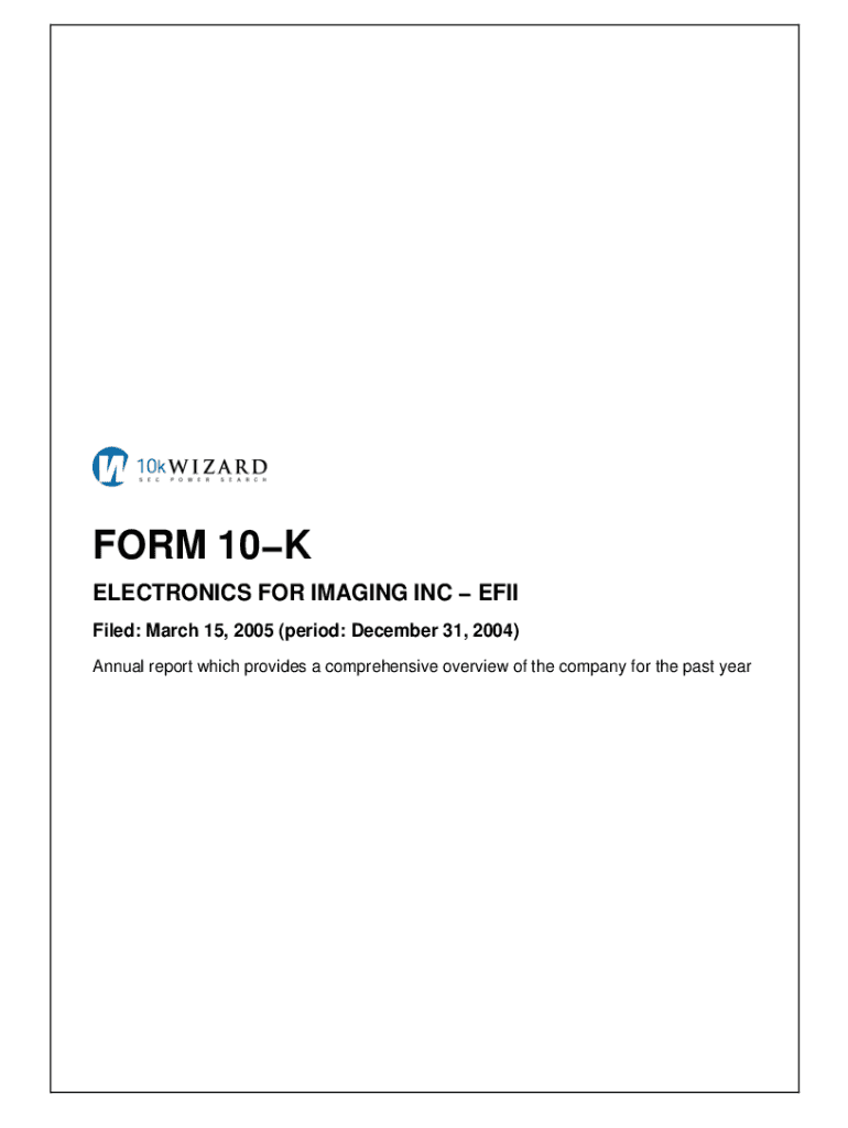 Fillable Online media corporate-ir FORM 10-K ELECTRONICS FOR IMAGING, INC. Fax Email Print ...