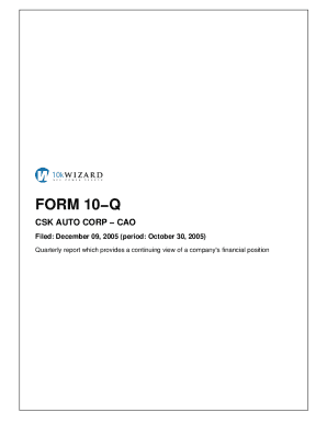 Fillable Online media corporate-ir FORM 10Q - CSK AUTO CORP Fax Email ...