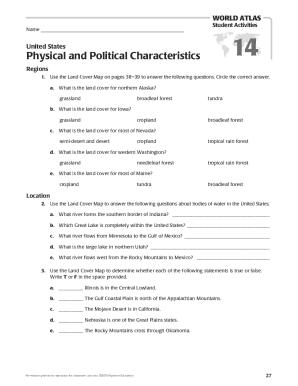 Fillable Online world atlas student activities - geo-themes Fax Email ...