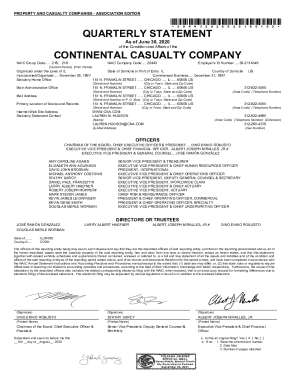 Fillable Online QUARTERLY STATEMENT THE CONTINENTAL ... Fax Email Print ...