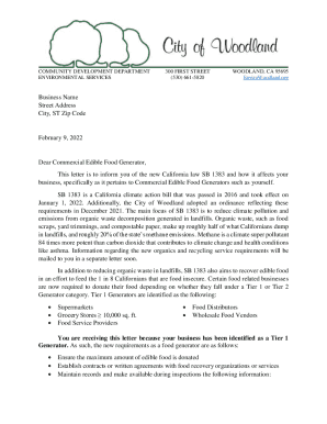 Fillable Online How to Identify SB 1383 Commercial Edible Food ...