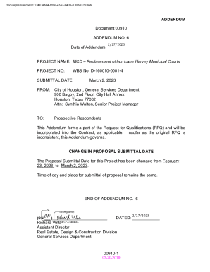 Fillable Online Addendum 00910-1 Fax Email Print - pdfFiller