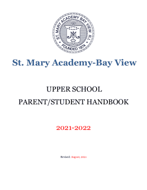 Fillable Online St. Mary Academy - Bay View Upper School Program of ... Fax Email Print - pdfFiller