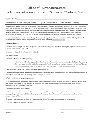 Fillable Online voluntary self-identification form for employment applicants Fax Email Print ...