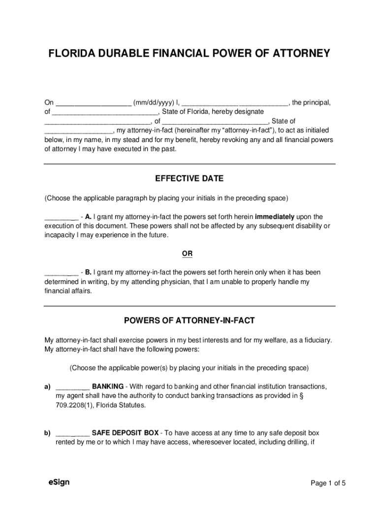 Fillable Online Free Florida Power of Attorney Form- Vehicle POA Fax ...