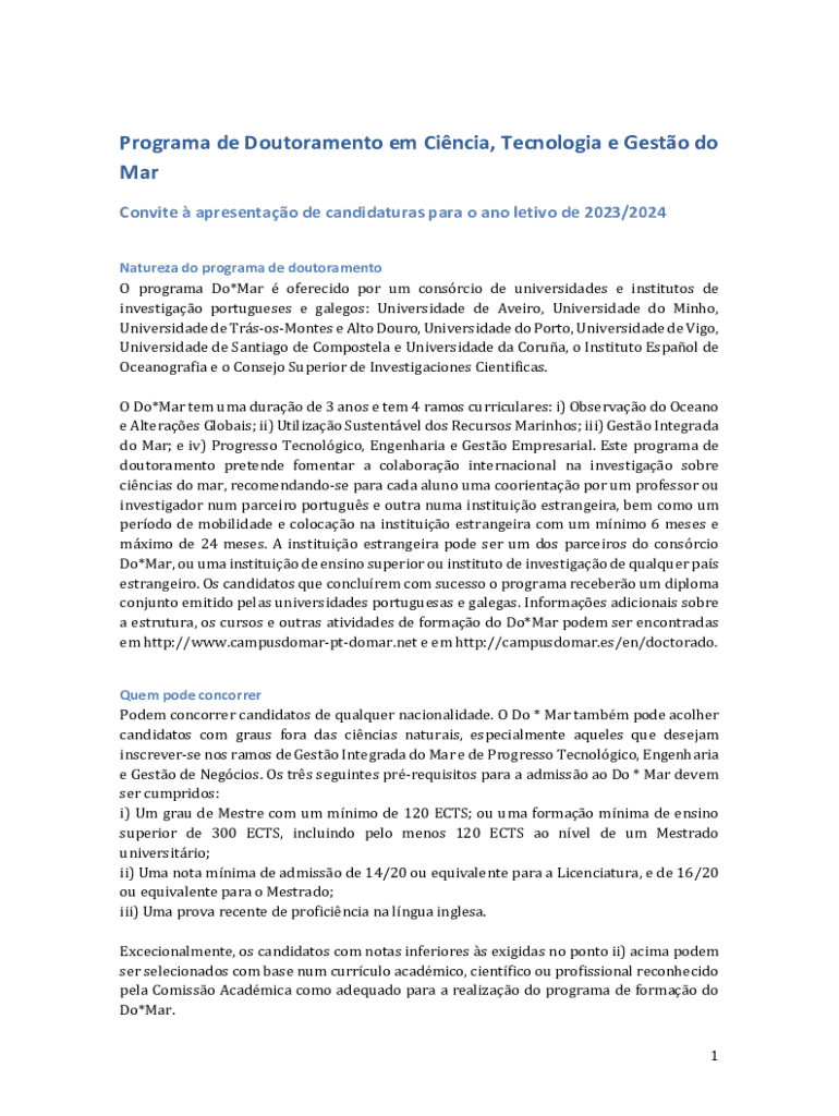 Preenchível Disponível Cincias do Mar, da Terra e do Ambiente - FCT ...