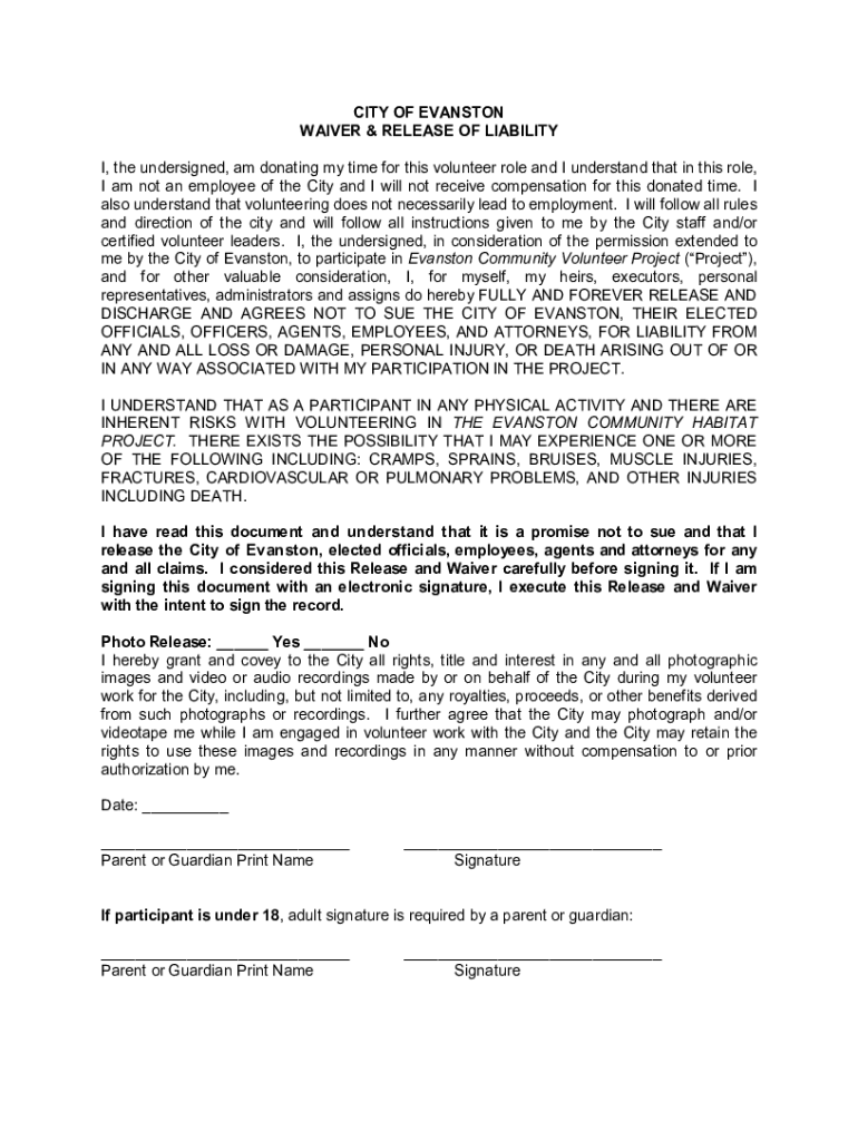 Fillable Online Minor Release and Waiver Form Fax Email Print - pdfFiller