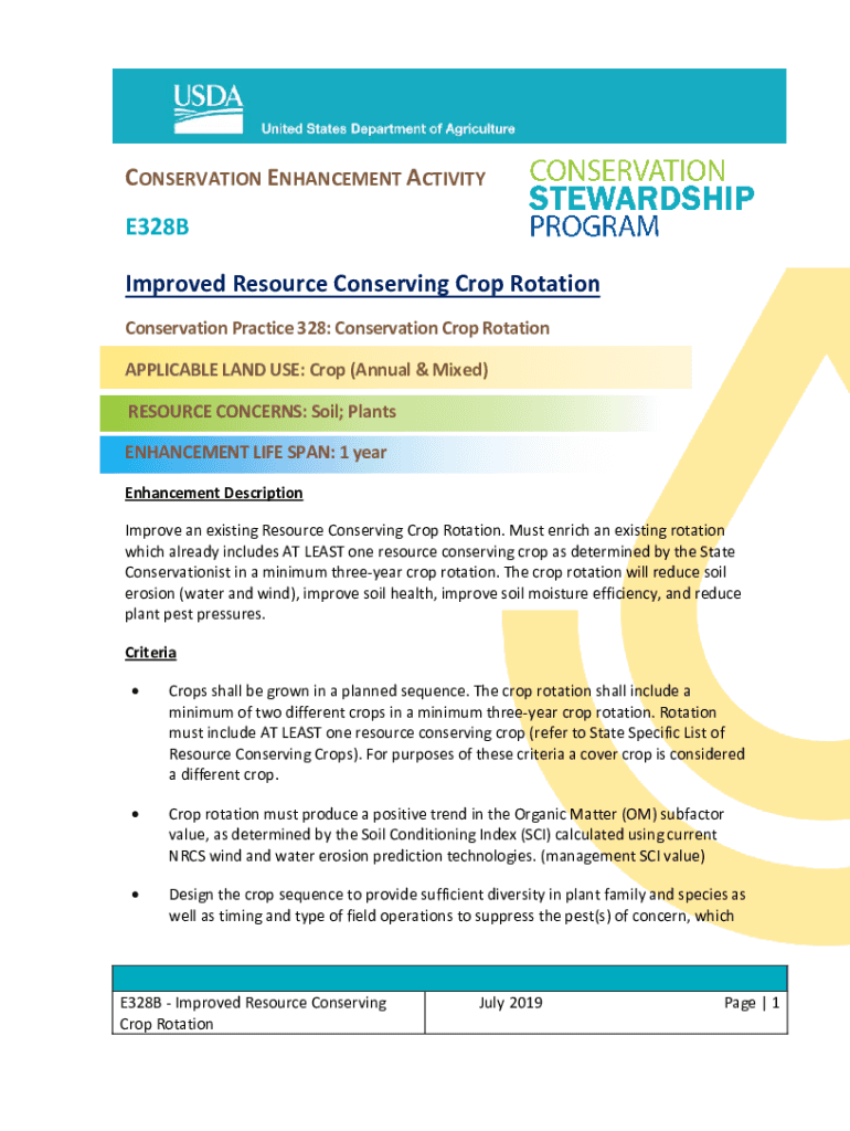 Fillable Online E328B Improved Resource Conserving Crop Rotation Fax ...