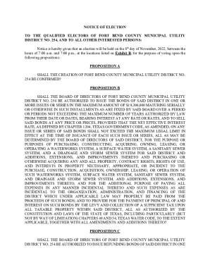 Completable En línea NOTICE OF DIRECTORS ELECTION TO THE QUALIFIED ...
