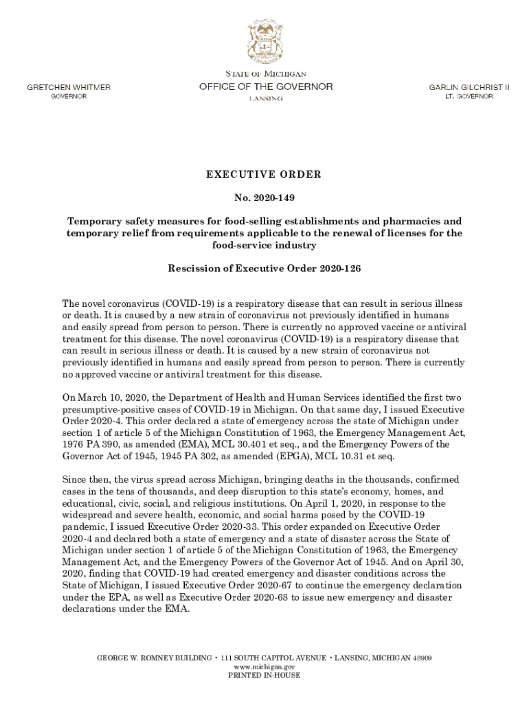 Fillable Online temporary relief from requirements applicable to the ...