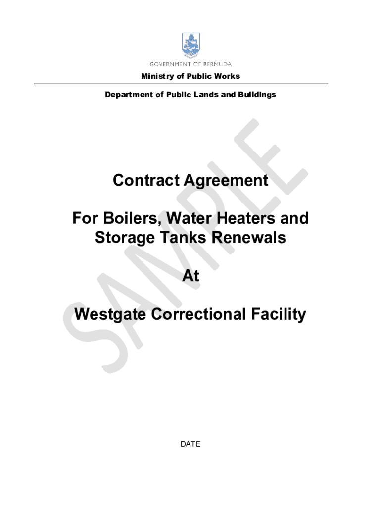 Fillable Online Request for Proposal for Boilers, Water Heaters and ...