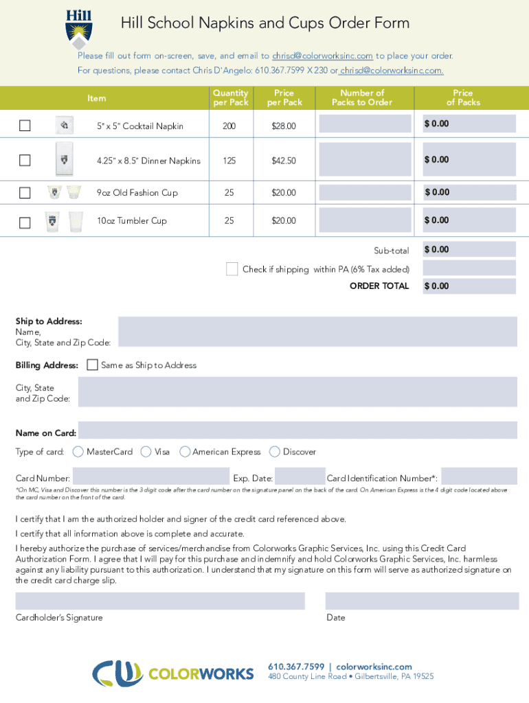 Fillable Online How to make an Online Product Order Form Using Google ...