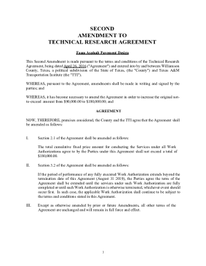 Fillable Online Second Amendment Agreement Fax Email Print - pdfFiller