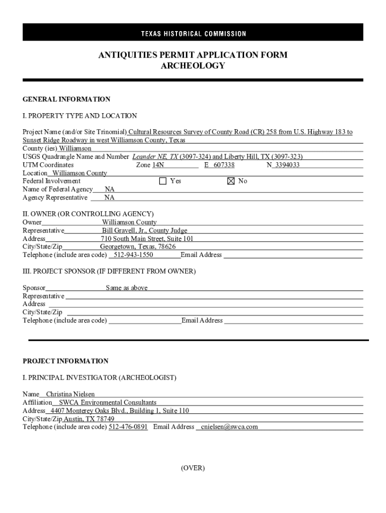 Fillable Online Archaeology permits - Province of British Columbia Fax Email Print - pdfFiller