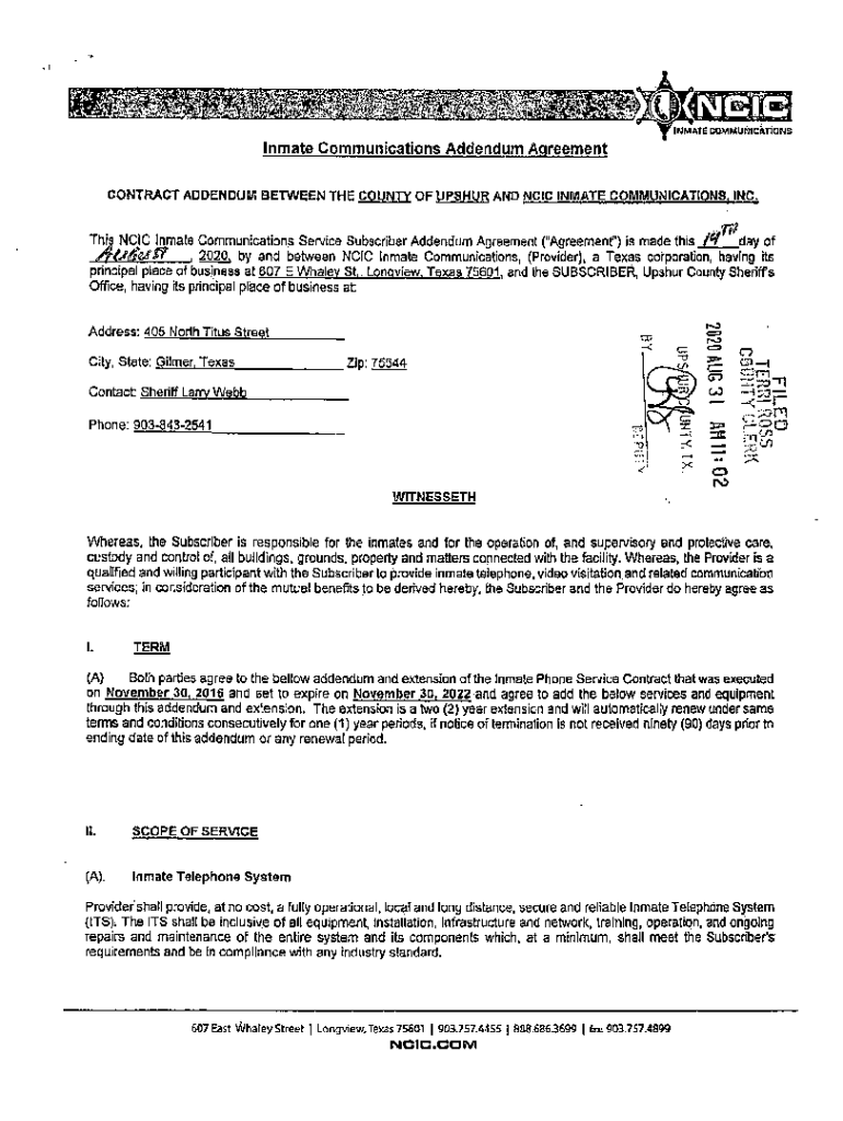 Fillable Online INMATE COMMUNICATIONS Fax Email Print - pdfFiller
