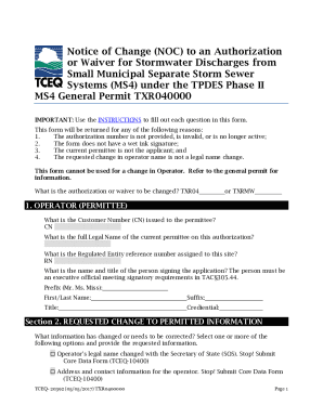 Fillable Online or Waiver for Stormwater Discharges from Fax Email ...