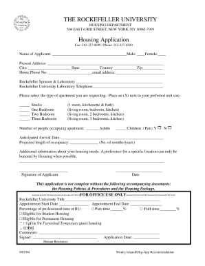 Fillable Online Housing Recommendation for the processing of housing ...