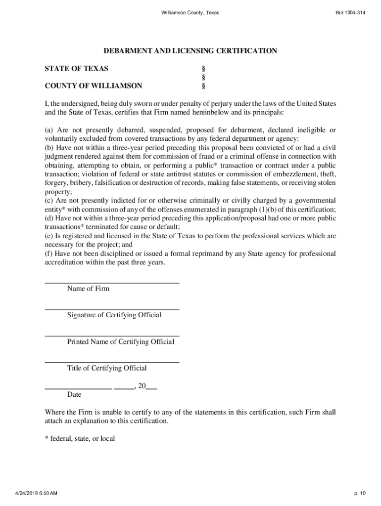 Fillable Online Cave/Void Closure Plans & Misc Structural - Williamson ...